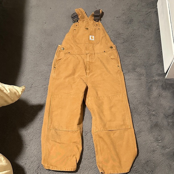 Carhartt | Bottoms | Carhartt Kids Tan Overalls Like Brand New | Poshmark